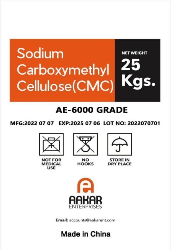 Sodium Carboxymethyl Cellulose (CMC AE6000) – Aakar Enterprise
